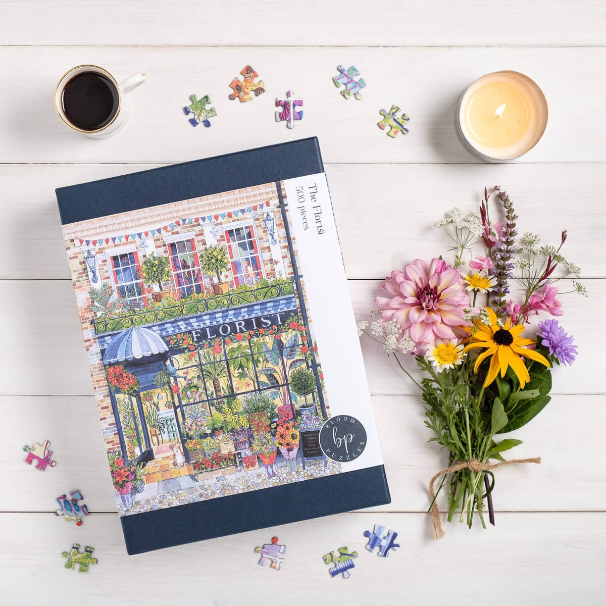 Bloom Jigsaw & Aromatherapy Candle Gift Set | Bloom Puzzles
